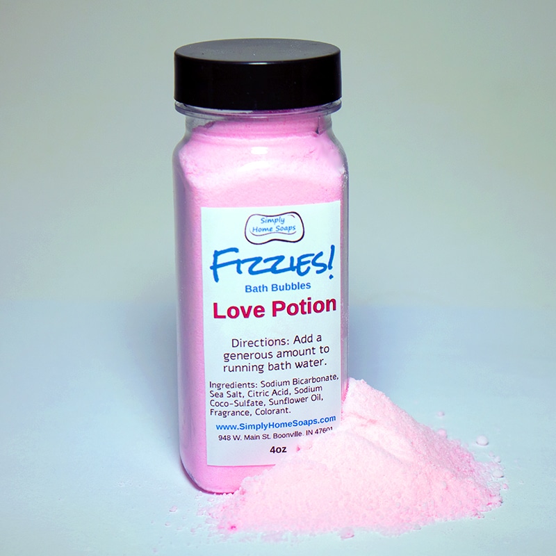 Love Potion Fizzies - Simply Home Soaps
